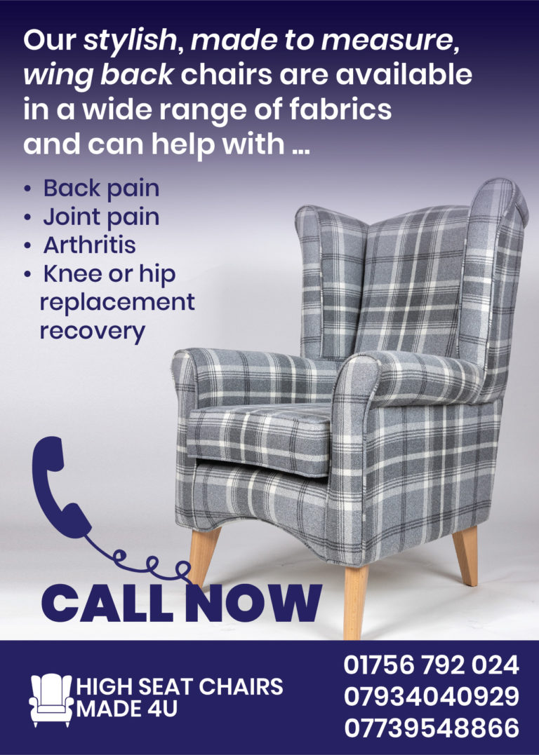 High Back Armchair | Wingback Chair | Winged Armchair | High Seat Chair
